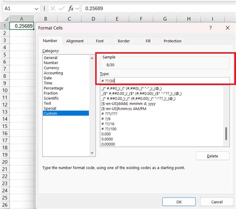 Display 0 5 As A Fraction In Seconds Step By Step Excel Number Format Guide Myexcelonline
