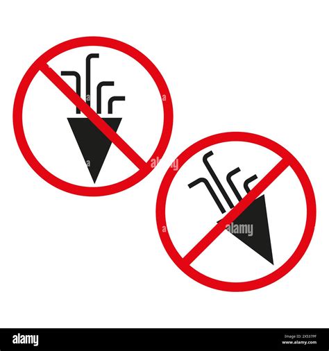 No Wireless Signal Symbols Connection Not Allowed Signs Data Transmission Prohibited Vector