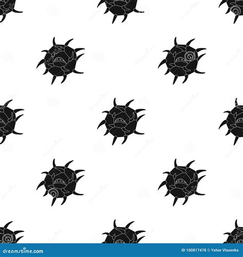 Computer Virus Icon In Black Style Isolated On White Background