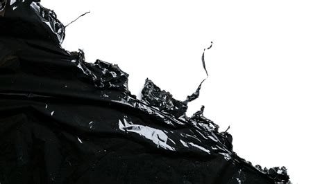 플라스틱 검은 색 배경 복사 공간으로 흰색으로 분리된 투명한 다크 셀로판을 감싸는 다 블랙 샤이니 필름 백 무늬 폴리에틸렌 호일의 실제 질감 가방에 대한 스톡 사진 및 기타