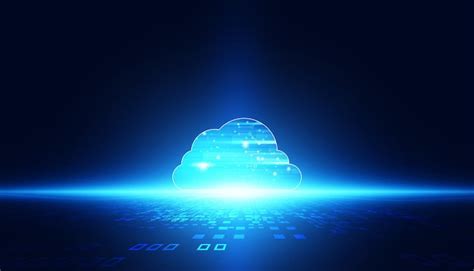 Premium Vector Abstract Cloud Storage Of Digital Data On A Server Online Concept System Host