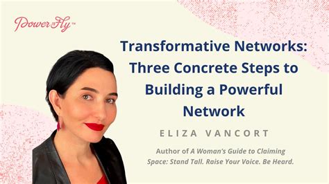 Transformative Networks Three Concrete Steps To Building A Powerful