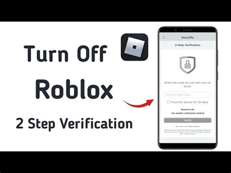 How to Turn Off 2 Step Verification on Roblox | Disable Two Step Verification on Roblox - YouTube