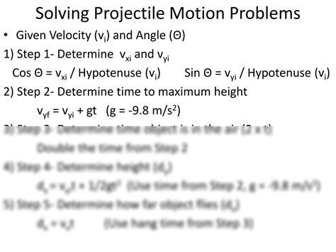 SOLUTION Solving Projectile Motion Problems 2023 Studypool