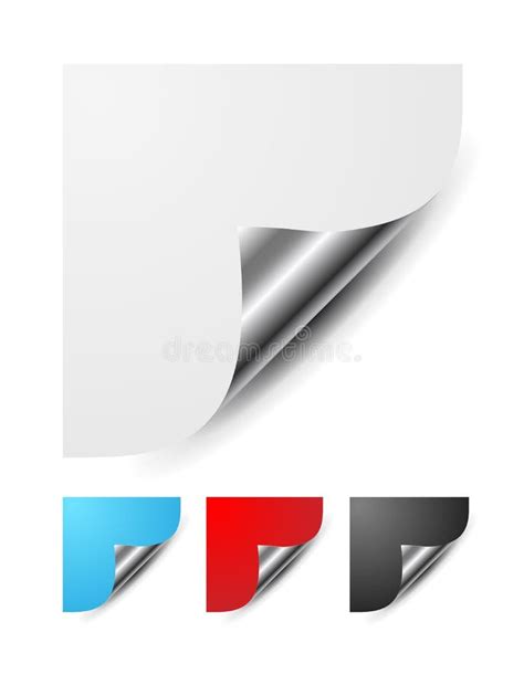 Curled Page Corners Stock Vector Illustration Of Card