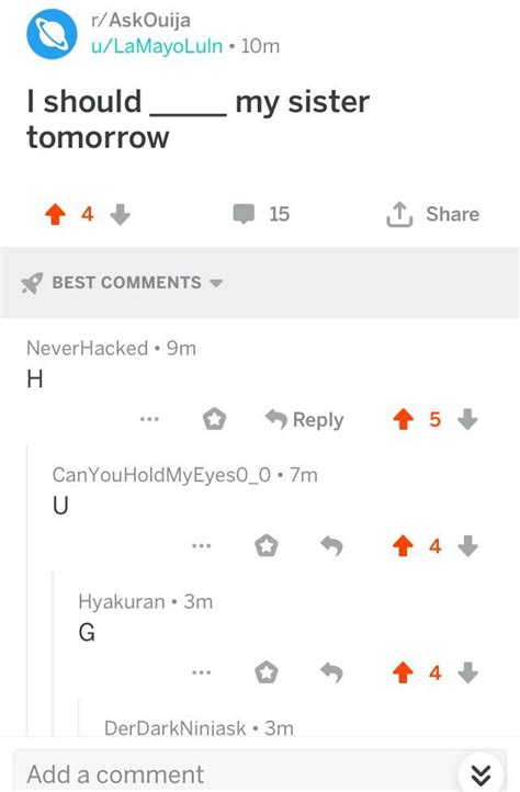 Hug My Sister R Wholesomeouija