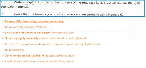 solved write an explicit formula for the nth term of the