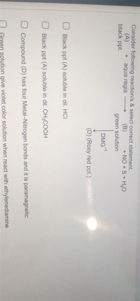 Consider Following Reaction S Select Correct Statement Underset T