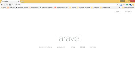 Laravel Default Authentication Setup Codebriefly