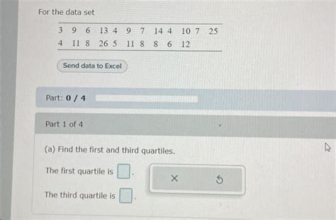 Solved For The Data Set 3 4 9 6 11 8 26 5 13 4 9 7 11 8 Send