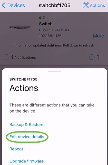 Device Management Using Cisco Business Mobile App Cisco