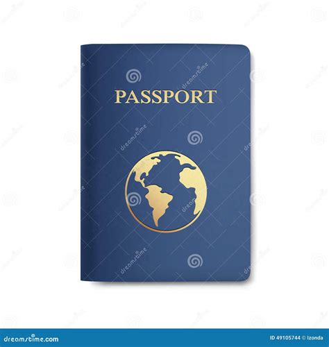Vector Usa Passport Visa Sticker Template In Flat Style Cartoondealer
