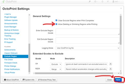 Exclude Region Unable To Delete Created Exclusion Area Plugins OctoPrint Community Forum