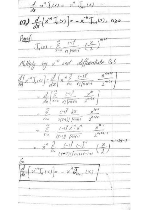 Solution Bessels Function And Examples Notes Studypool
