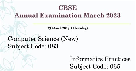 Class Xii Cs And Ip Board Exam Question Paper Outside Delhi March 2023