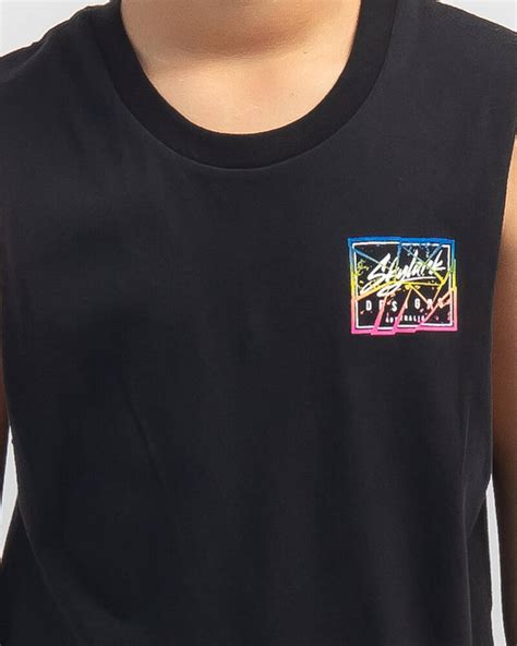 Shop Skylark Boys Split Muscle In Black Fast Shipping And Easy Returns