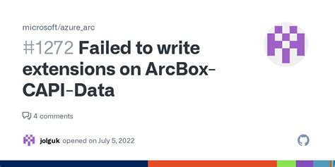 failed to write extensions on arcbox capi data · issue 1272
