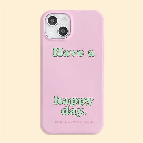 168cm케이스 무광 해피데이 핑크 아이폰 갤럭시 케이스 투명 하드 범퍼 젤리 커플 우정 선물 핸드폰 11 12 13