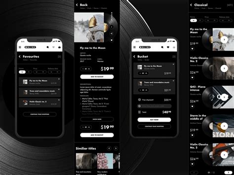 Music UI Kit Sketch - L’euphorie Freebie - Download Sketch Resource ...