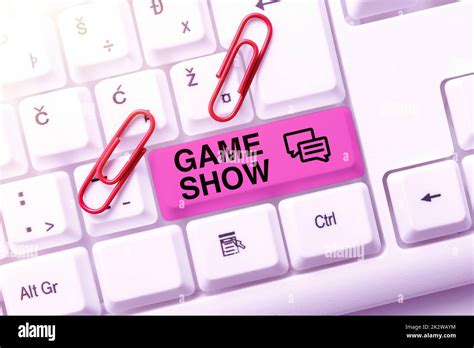 Sign Displaying Game Show Business Idea Program In Television Or Radio