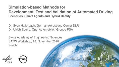 Pdf Simulation Based Methods For Development Test And Validation Of