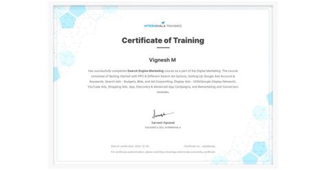 vignesh m on linkedin successfully completed the search engine