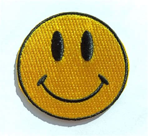 Smiley Face Funny Iron On Patch Etsy
