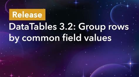 datatables 3 2 group rows by common field values gravitykit
