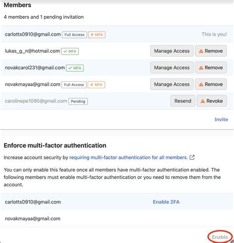 Enforce Multi Factor Authentication For All Members Of An Account Dnsimple Help
