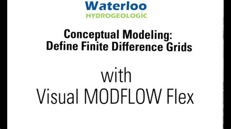 Video Series Define Finite Difference Grids Waterloo Hydrogeologic