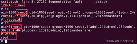 Seed Labbuffer Overflow Vulnerability Lab缓冲区溢出实验seedlab缓冲区溢出实验 Csdn博客
