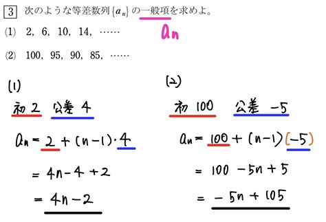 【高校数学b】等差数列の一般項2 4 ＃3 学校よりわかりやすい高校数学