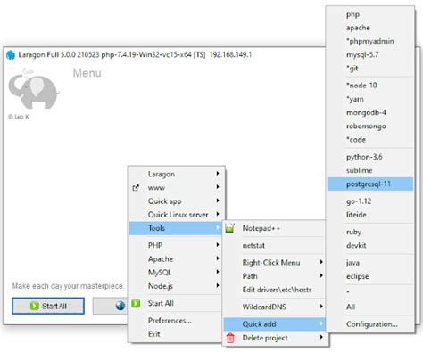 Tips And Triks Cara Install Postgresql Melalui Laragon Geriatama