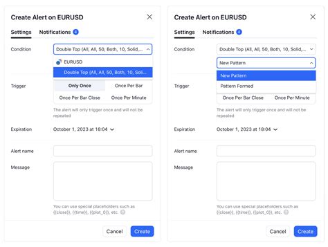 Updated Chart Patterns Now With Alerts Visibility Settings And A New