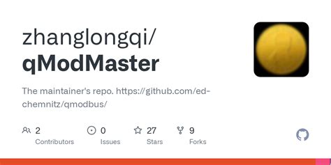 github zhanglongqi qmodmaster the maintainer s repo ed chemnitz qmodbus