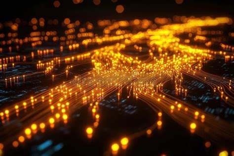 A Digital Visualization Of Local Area Network With Glowing Connections