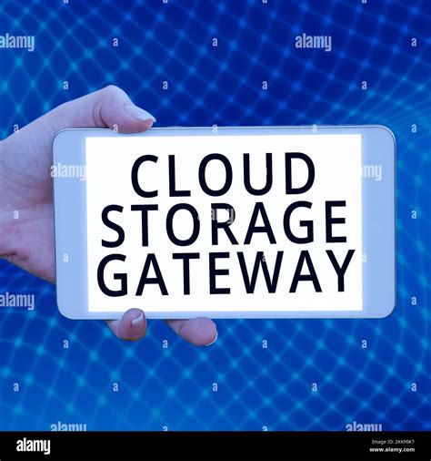 Text Caption Presenting Cloud Storage Gateway Business Approach Server