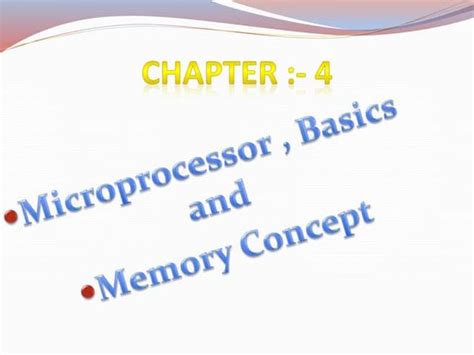 Microprocessor Ppt