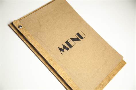 Menu Folder Menu Book Etsy