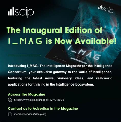 Strategic Consortium Of Intelligence Professionals Scip On Linkedin Intelligence Magazine