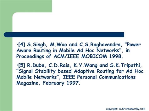 Ppt Power Aware Routing In Ad Hoc Networks Powerpoint Presentation Free Download Id 3699690