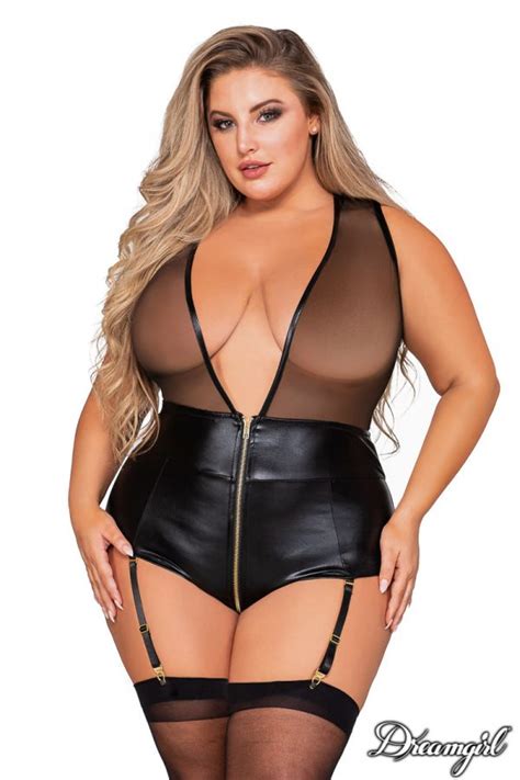 Dg12425x Fetish Garter Teddy Jolar Speck
