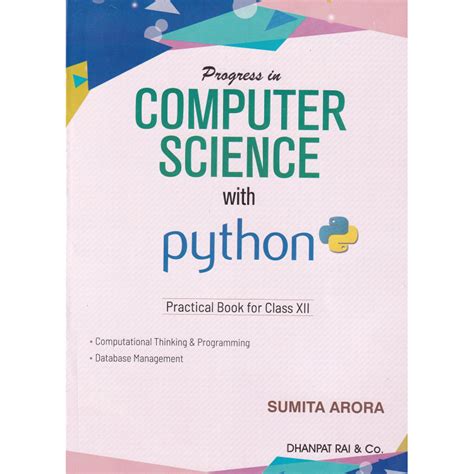 computer science with python textbook and practical book for class 12