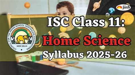 Isc Class 11 Home Science Syllabus 2025 2026 Download Home Science Syllabus Pdfs Here