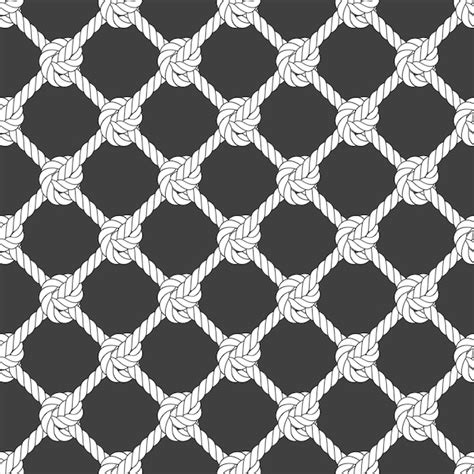 Premium Vector Seamless Diagonal Rope Mesh Rope Grid Pattern