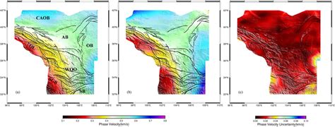 A The Predicted 25s Phase Velocity Map Beneath Ne Tibetan Plateau Download Scientific Diagram