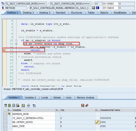 havliczech how to manually refresh an alv cl salv table with set events