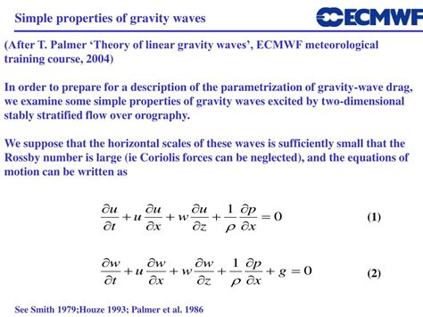 Ppt Gravity Wave Drag Parameterization Of Orographic Related Momentum Powerpoint Presentation