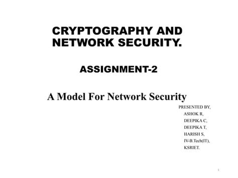 cns assignment 2 team 1 pptx computer networking computing