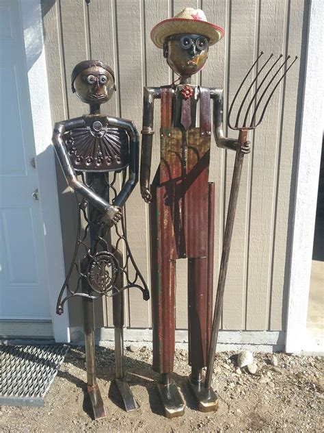 By Reginald Landry Soudeur Artisanale Recycled Metal Art Scrap Metal Art Rusty Metal Garden Art